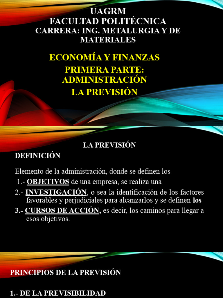 Principios de Previsión Empresarial | PDF | Metodología de encuesta ...
