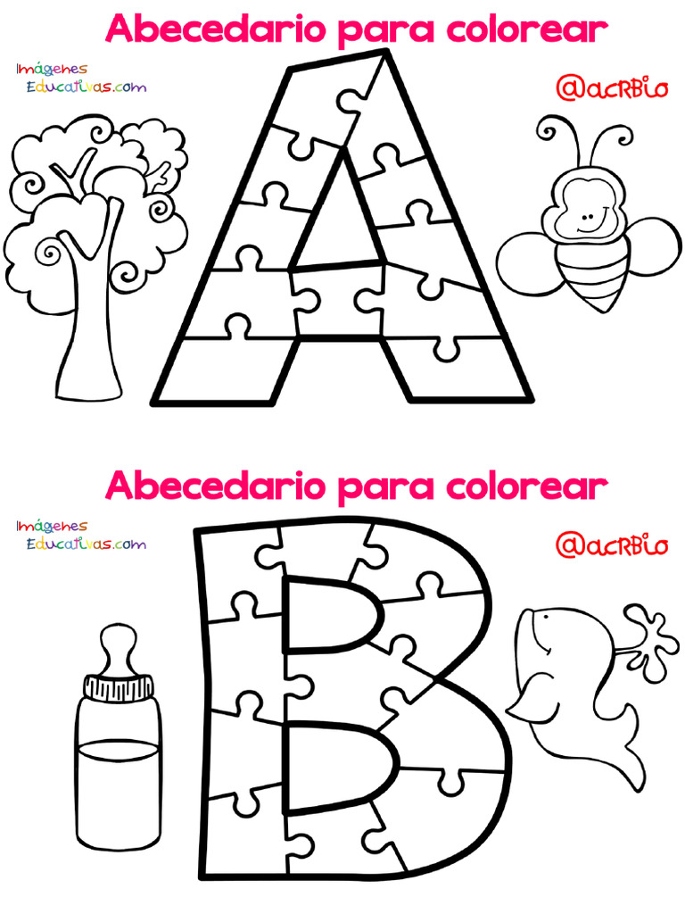 Abecedario para Colorear | PDF