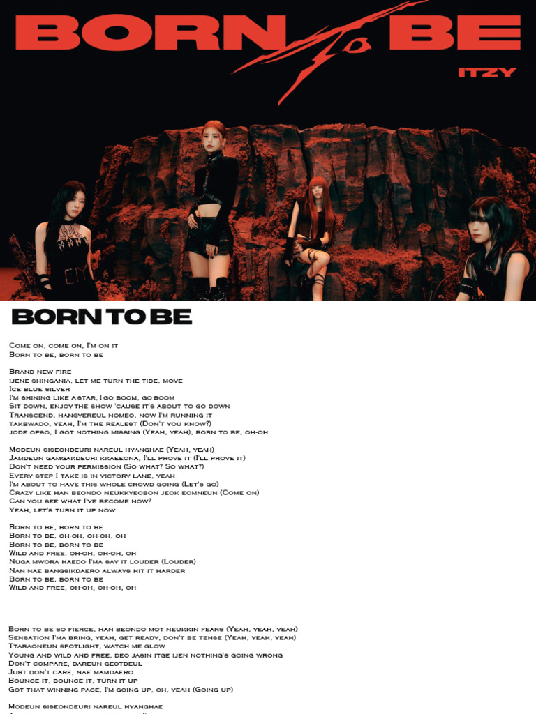 Copia de Born To Be TOUR - Letras | PDF