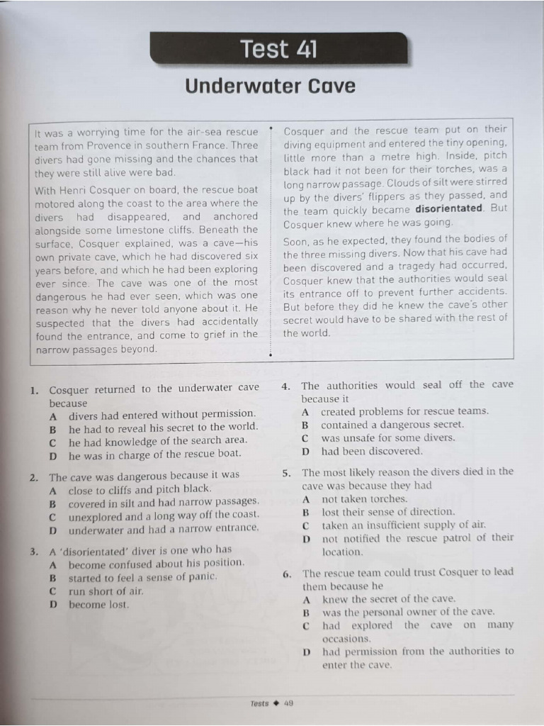 Year 5-6 Selective Schools and Scholarship Reading Tests - 6 | PDF