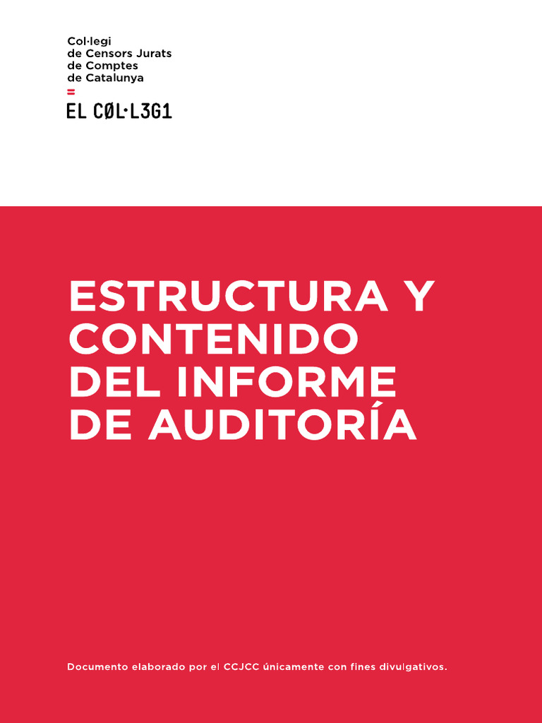 estructura de un informe de auditoria | PDF