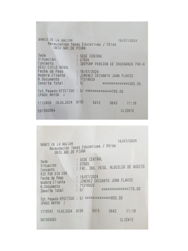 recibos de pago | PDF