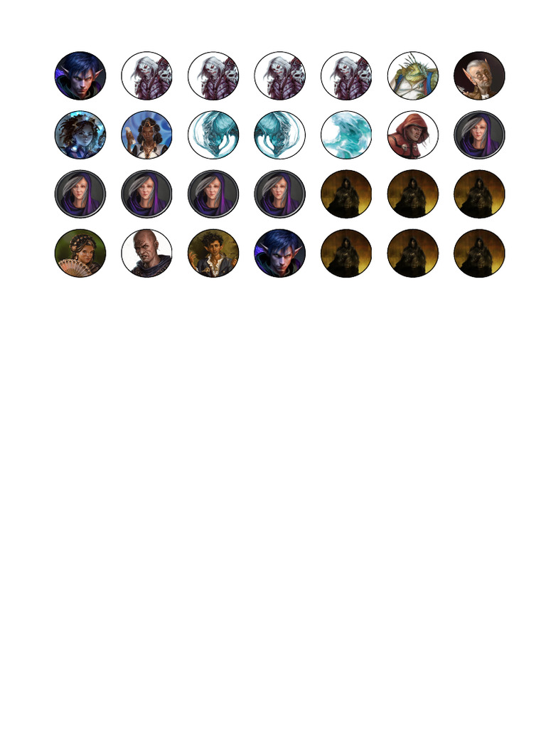 Miniature Tokens For DND | PDF