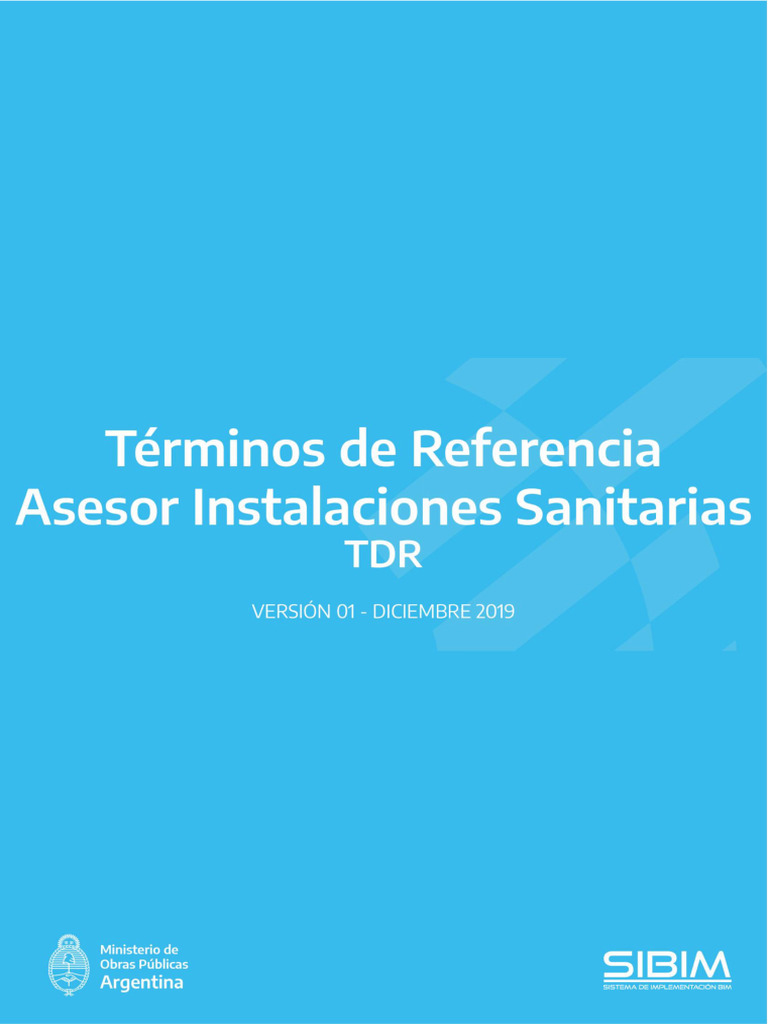 SIBIM-TDR Asesor Sanitarias | PDF