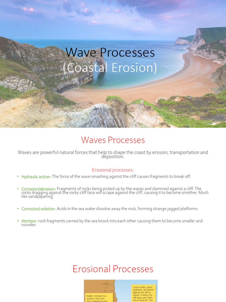 Coastal Processes - Erosion | PDF | Erosion | Geology