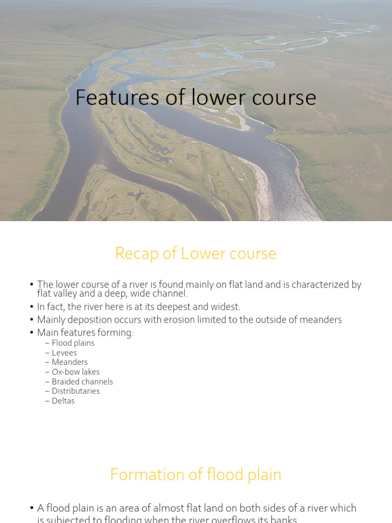 Features of Lower Course | PDF | River Delta | River