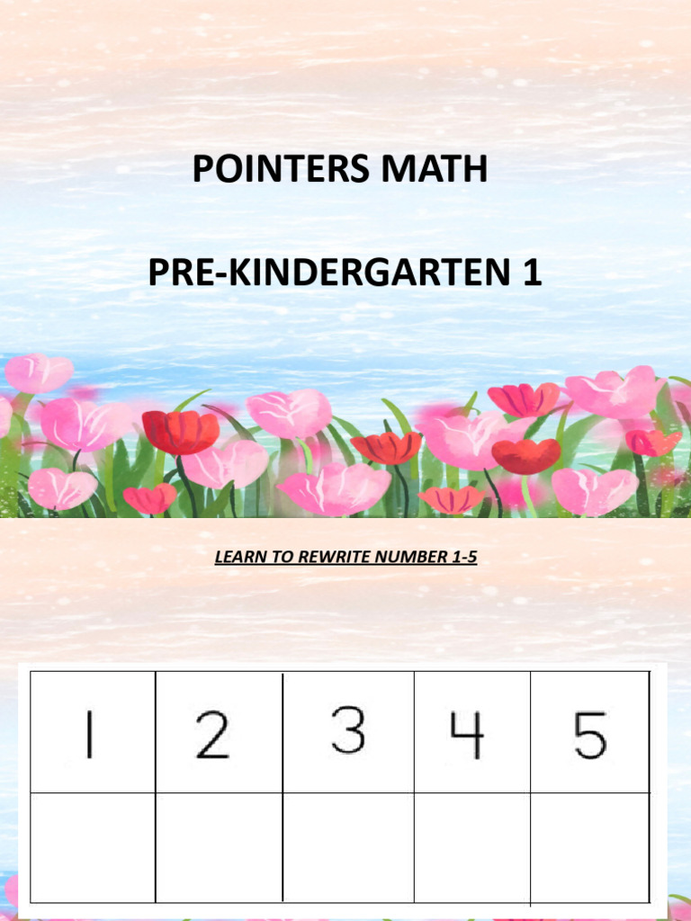 POINTERS PRE-K1 Math English Science Letters n Sounds | PDF