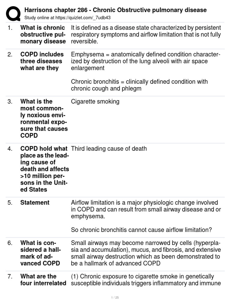 286 - Chronic Obstructive Pulmonary Disease | PDF | Chronic Obstructive ...