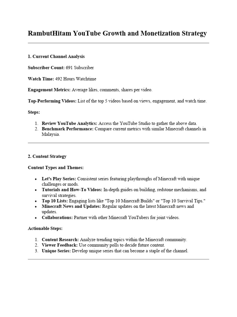 Strategy Download Free Pdf You Tube Social Media