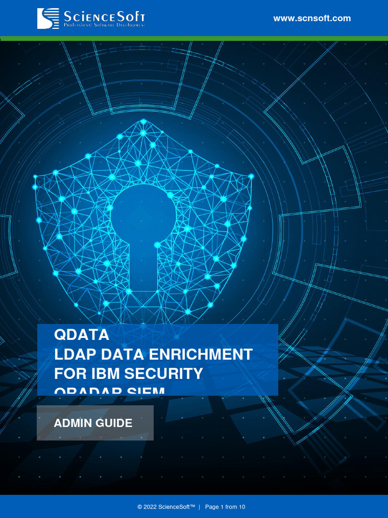 QDATA LDAP Data Enrichment For QRadar Admin Guide 2.0.6 | PDF | Mobile App | Active Directory