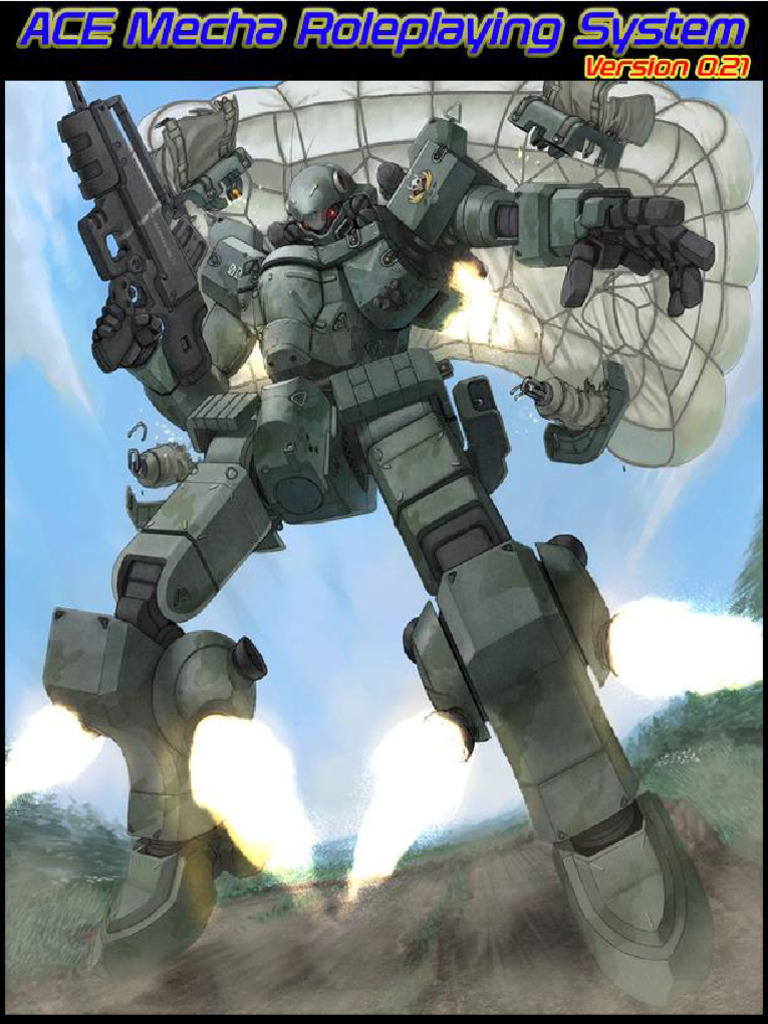 ACE Mecha Roleplaying System 0.21 Beta | PDF | Sniper | Role Playing Games