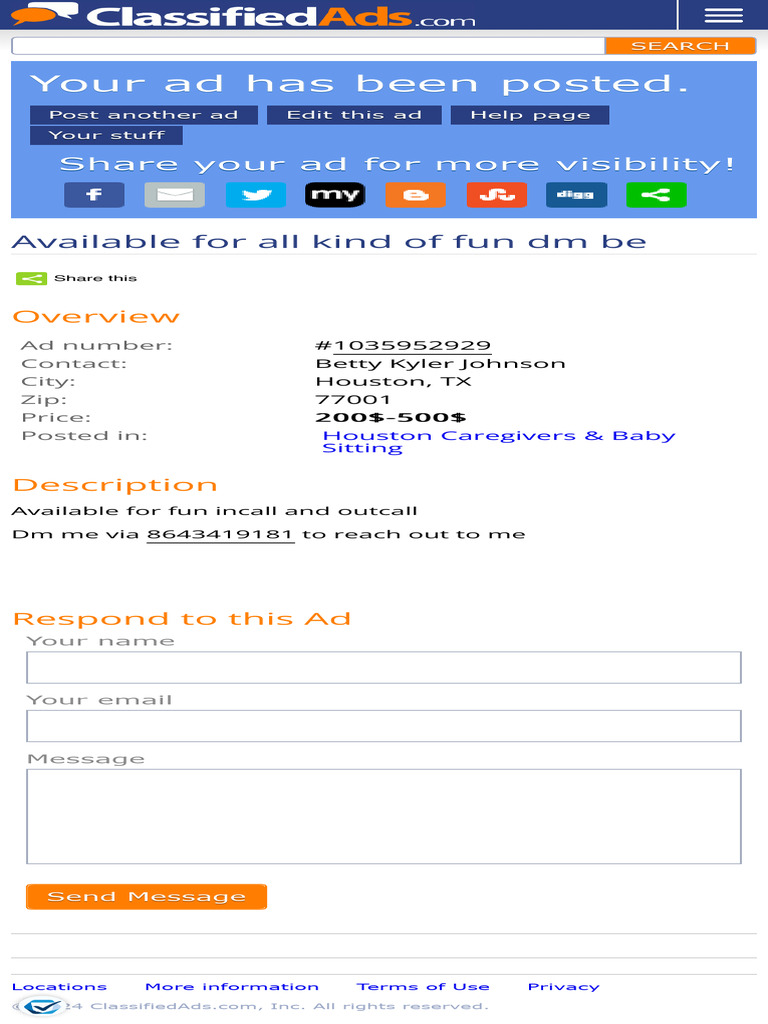 Available For All Kind of Fun DM Be - Classified | PDF