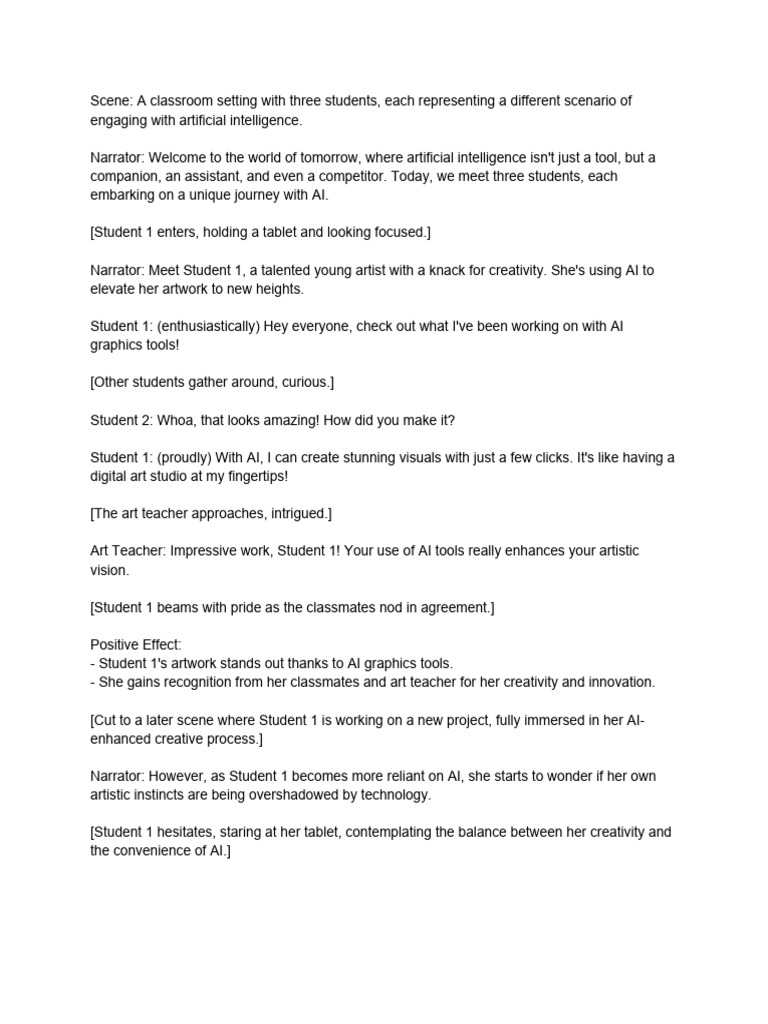 STAS-SKIT-SCRIPT | PDF | Artificial Intelligence | Intelligence (AI) & Semantics