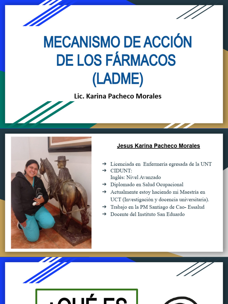 Mecanismo de Acción de Los Fármacos (Ladme) | PDF | Digestión ...