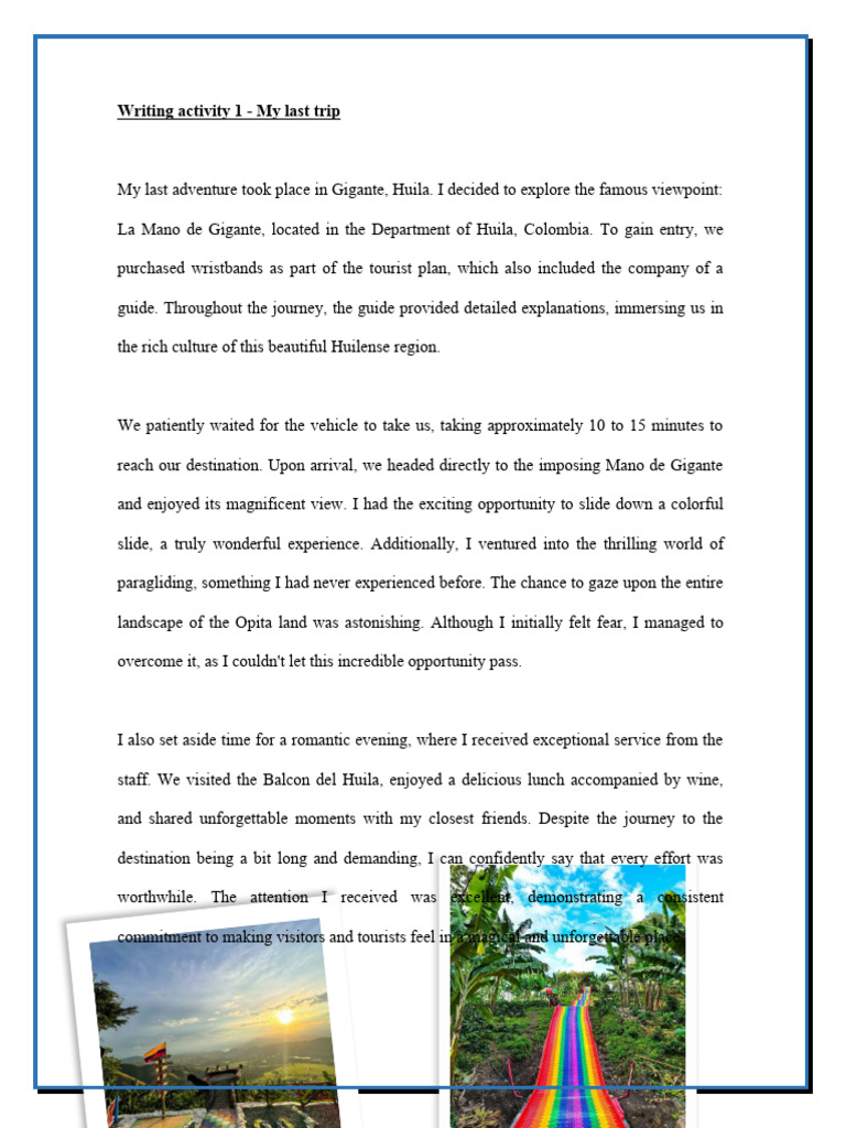 Writing Activity 1 | PDF