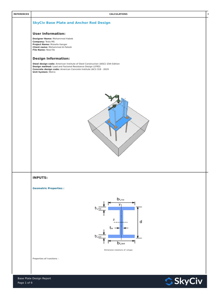 Foundation 1 Design Report | PDF | Strength Of Materials | Continuum ...