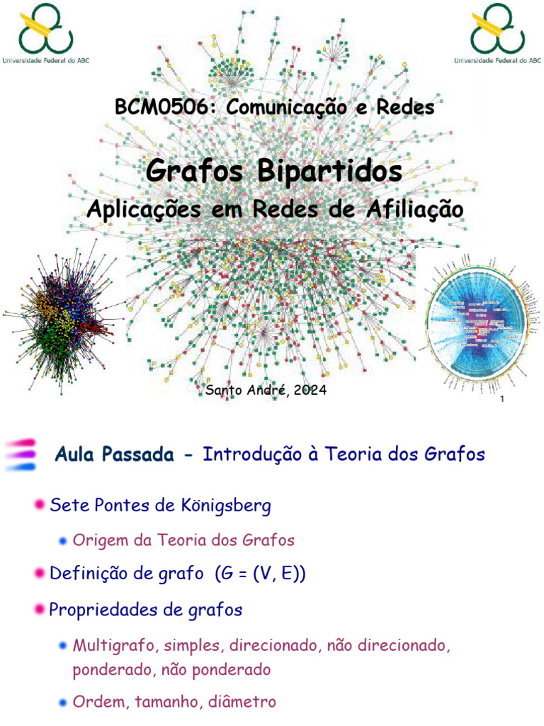 Grafos Bipartidos e Redes de Afiliação | PDF | Teoria dos Gráficos ...