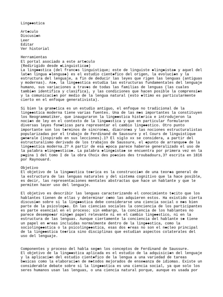 Linguistica | PDF | Lingüística | Comunicación humana