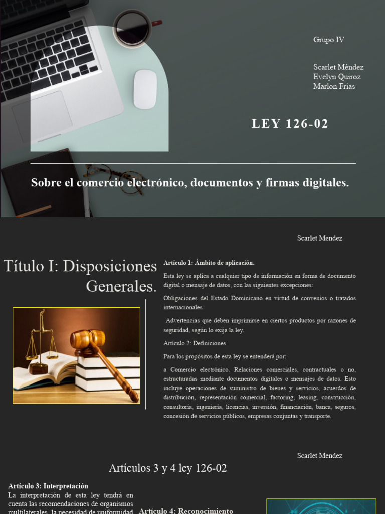 ley 126-02 Exposición No 1 | PDF | Comercio electrónico ...