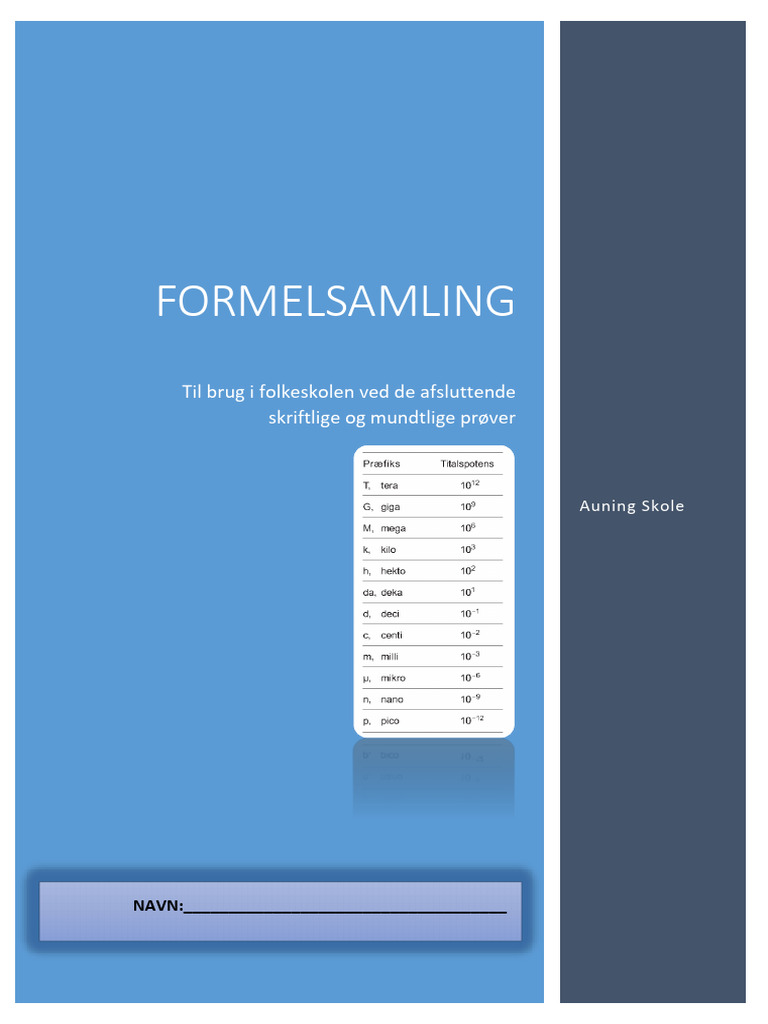 Formelsamling | PDF