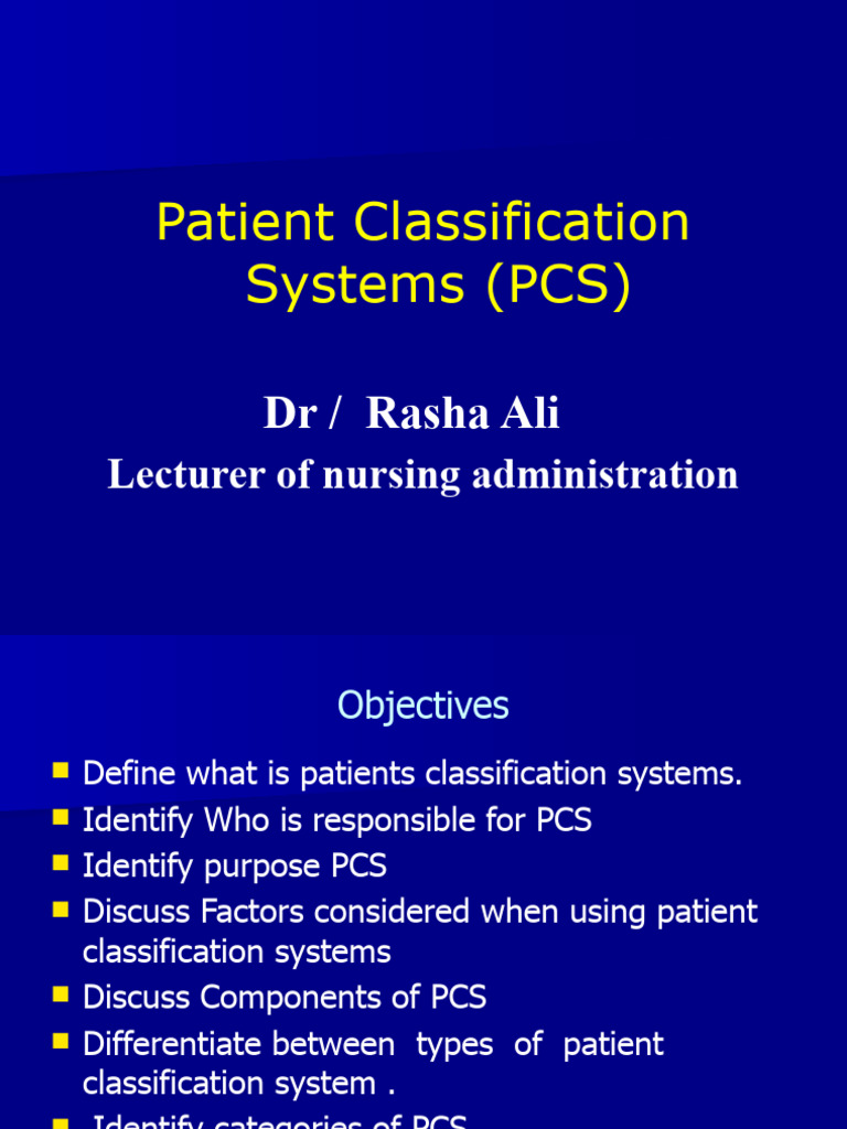 Patient Classification System Third Year | PDF | Nursing | Patient