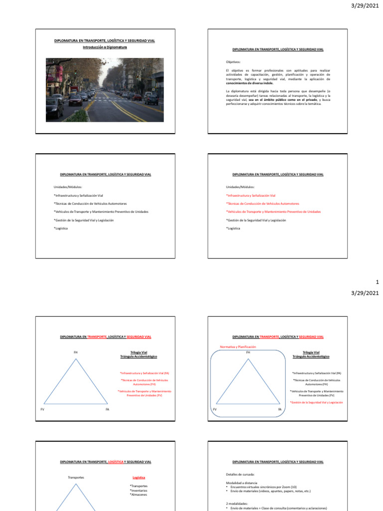 Diplomatura en Transporte y Logística Vial | PDF | Logística | Transporte