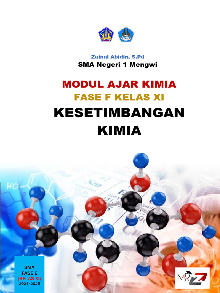 Modul Kimia Fase F Kelas XI TH 24 - F11.8 Kesetimbangan Kimia | PDF