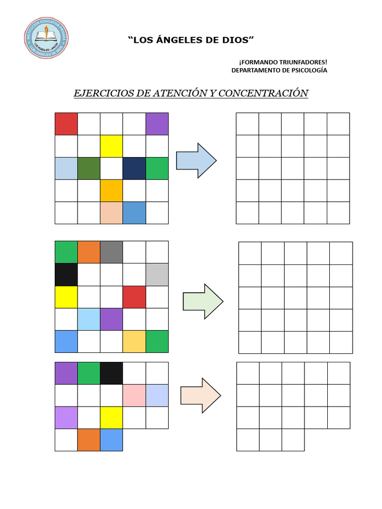 Ejercicios De Atención Y Concentración Pdf