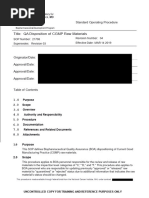 SOP FOR RETENTION SAMPLE | PDF