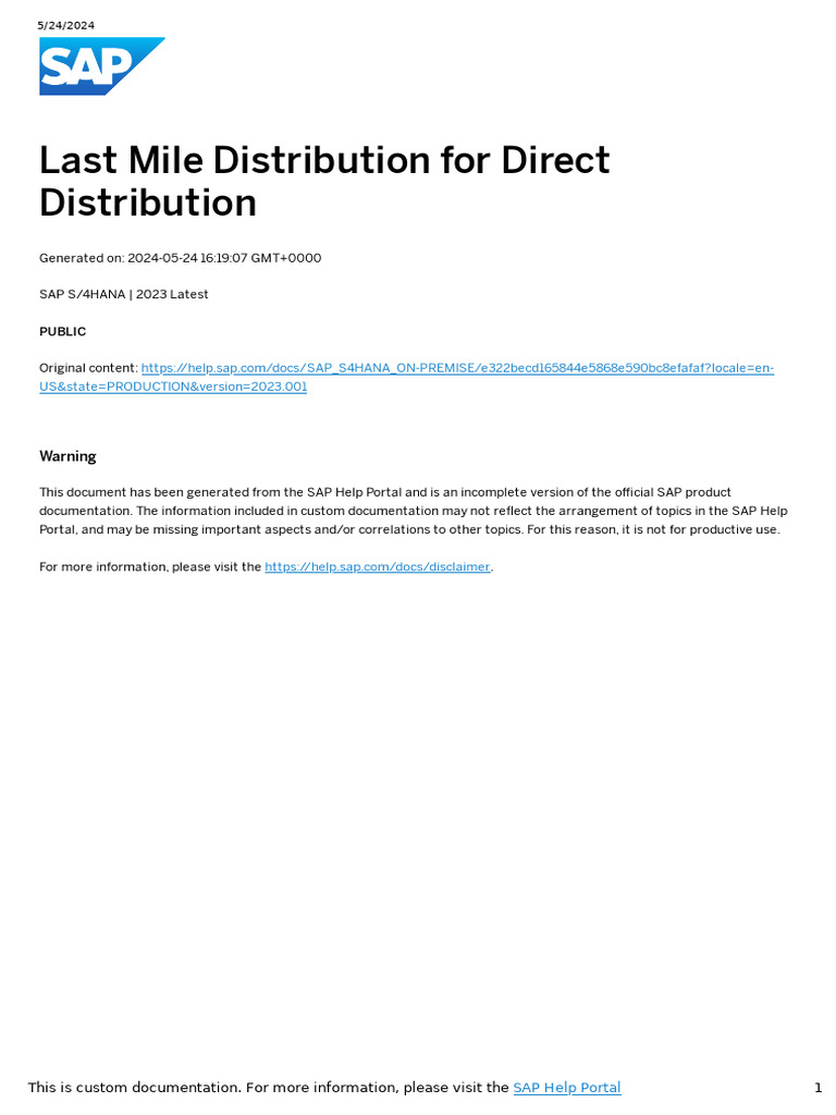 SAP LMD Content | PDF | Mobile App | Point Of Sale
