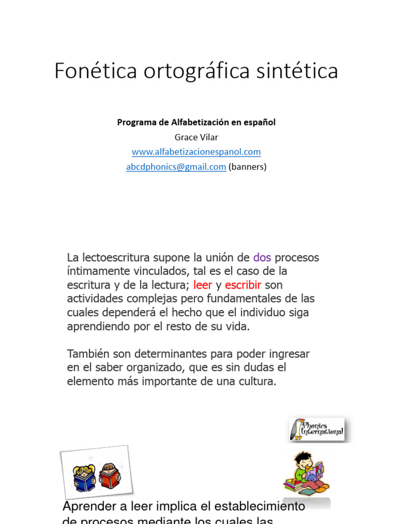 fonética_ortográfica_sintética | PDF | Escritura | Ortografía