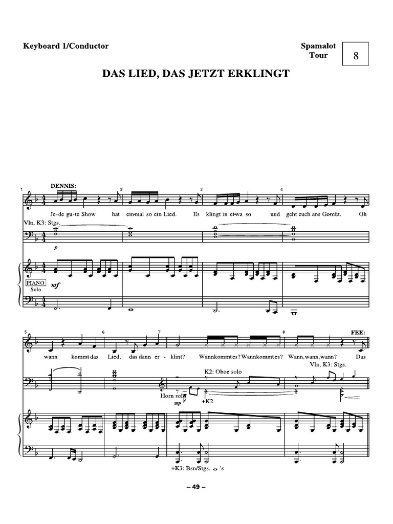 Das Lied Das Jetzt Erklingt | PDF