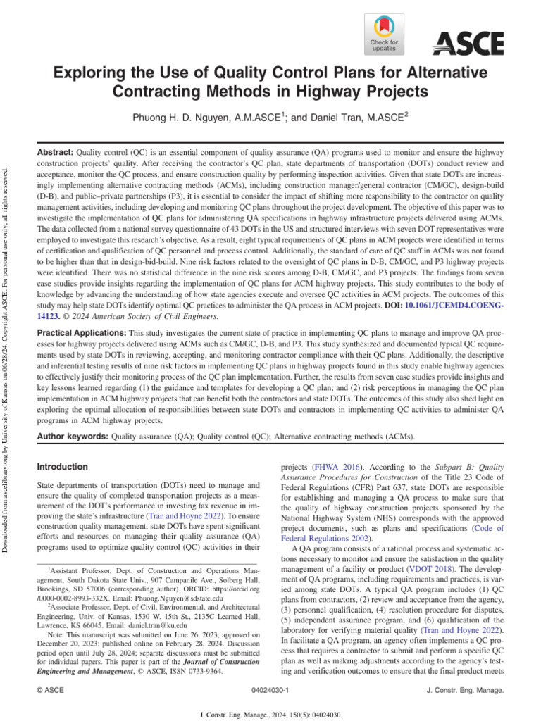 Nguyen Tran 2024 Exploring The Use of Quality Control Plans For ...