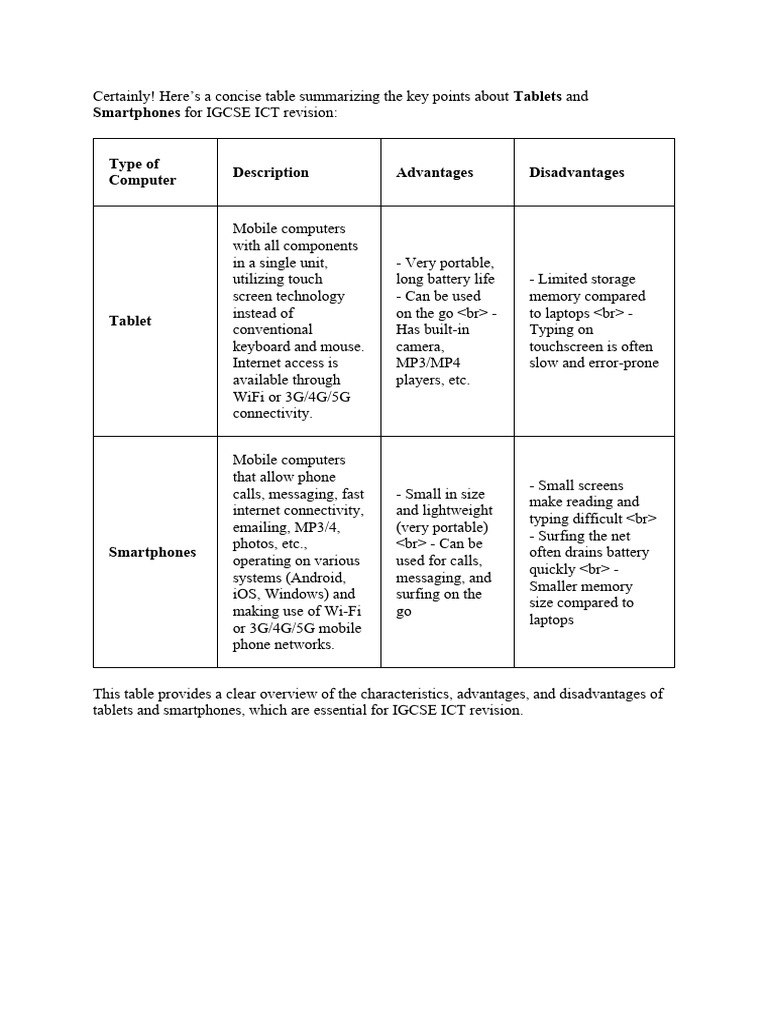 Types of computer system | Download Free PDF | Tablet Computer | Smartphone