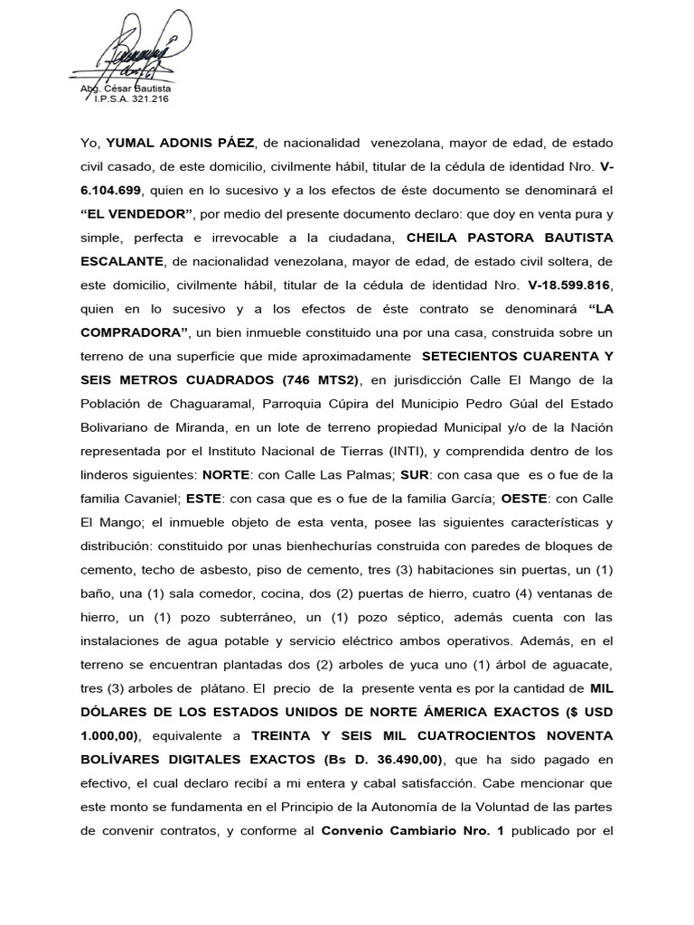 Venta de Inmueble en Chaguaramal | PDF | Venezuela