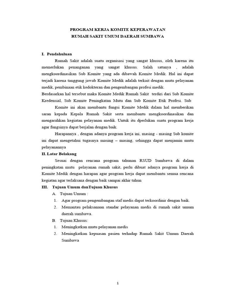 Program Kerja | PDF