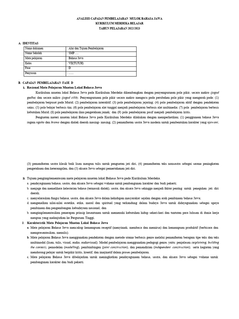 Contoh Acp Atp TP B Jawa-7-Kumer | PDF