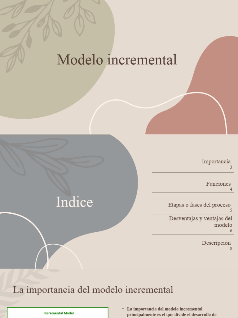 Modelo Incremental Presentacion | PDF | Software | Ingeniería de software