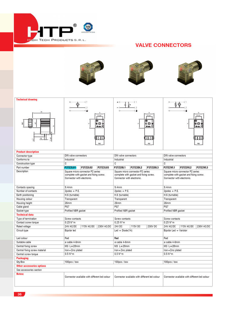 HTP New - Catalogue - 2018 - Field Attachable DIN Connectors 1 | PDF ...