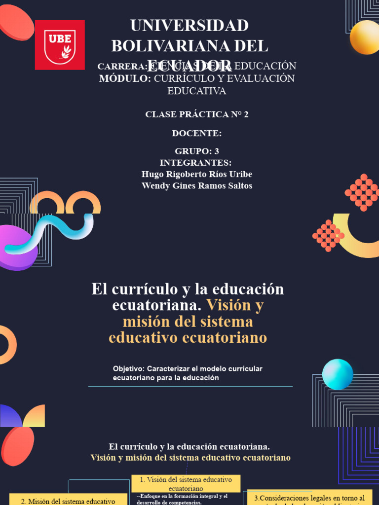 Clase Practica 2 Resuelta Presentacion | PDF | Plan de estudios | Ecuador