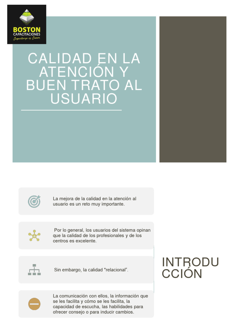 Calidad, Buen Trato, Quejas, Comunicación Efectiva | PDF | Comunicación ...