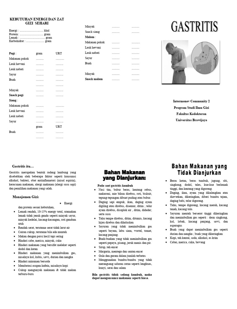 Leaflet Gastritis Fix | PDF