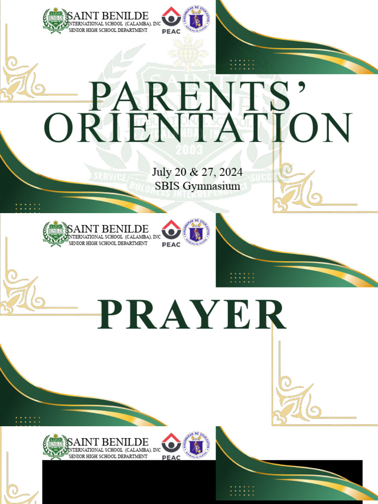 Parents Orientation 2024 | PDF | Teaching | Pedagogy