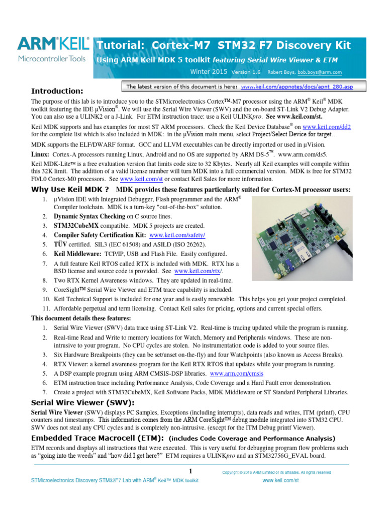 STM32F746 - Discovery-Kit DataSheet ( - Apnt - 280) | PDF | Software | Computer Hardware