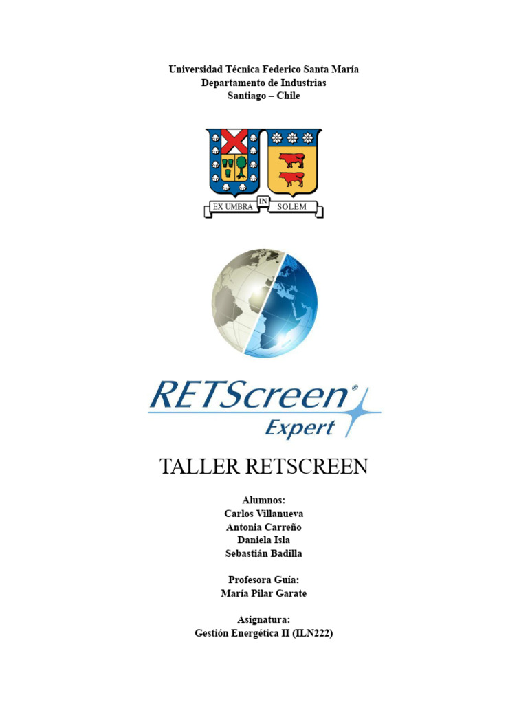 Taller 4 - Retscreen - Dani Isla | PDF | Gases de efecto invernadero | Uso eficiente de energía
