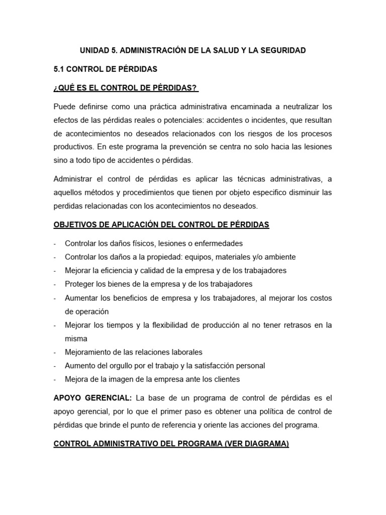 Salud y Seguridad U5 | PDF | Business | Valores