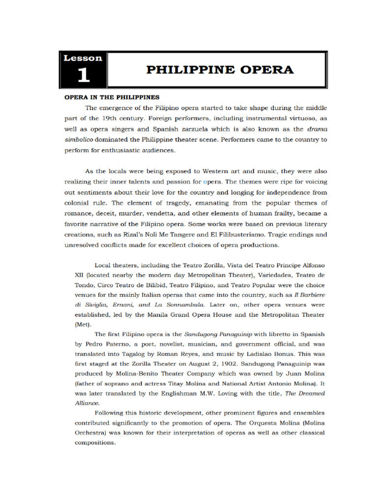 Philippine-Opera | PDF