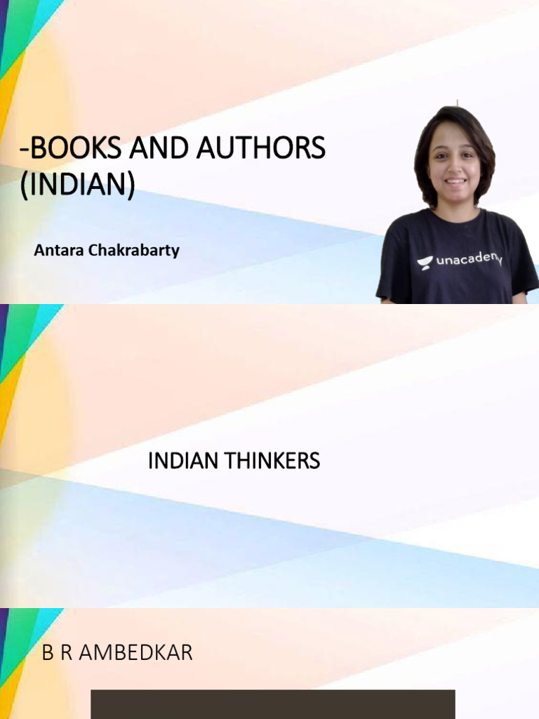 Indian Thinkers and Authors Overview | PDF | Religion & Spirituality