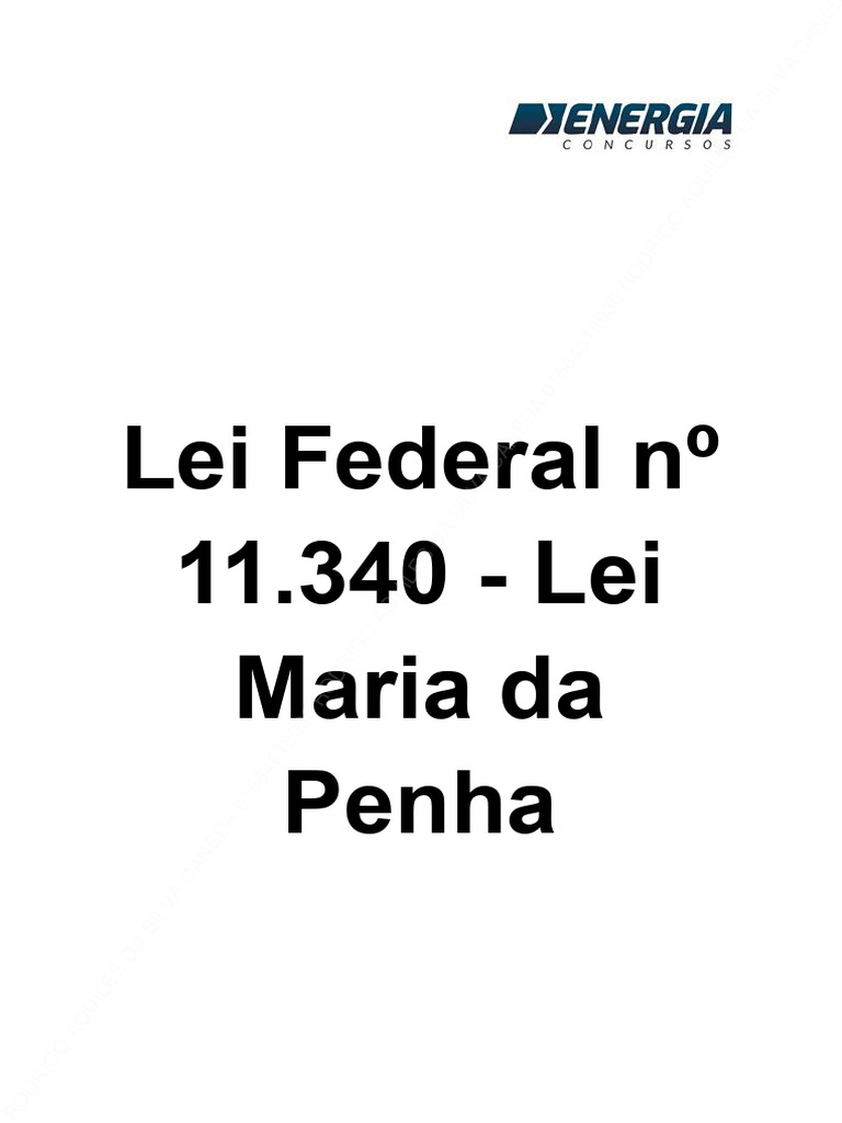 Apostila Lei Maria Da Penha | PDF