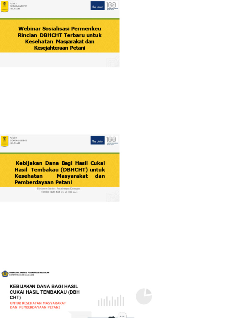 Materi Webinar DBHCHT Pebs Feb Ui | PDF